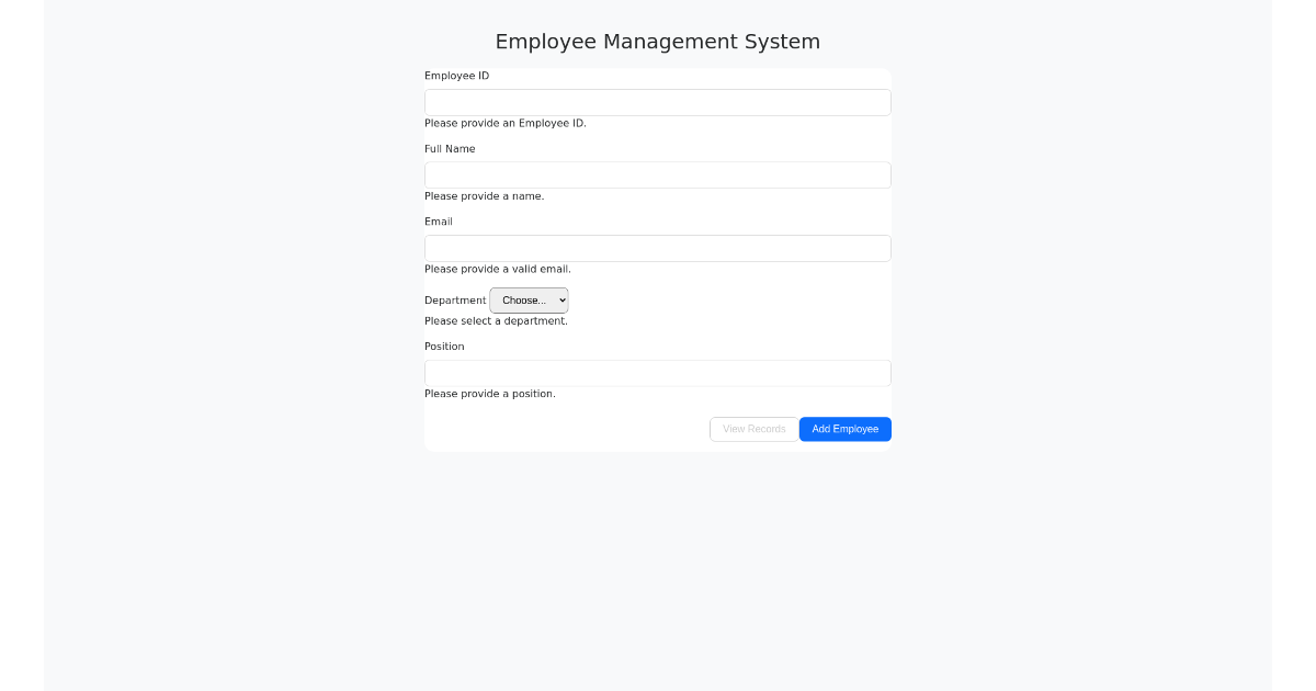 Employee Management Dashboard - Free Html, Bootstrap Component
