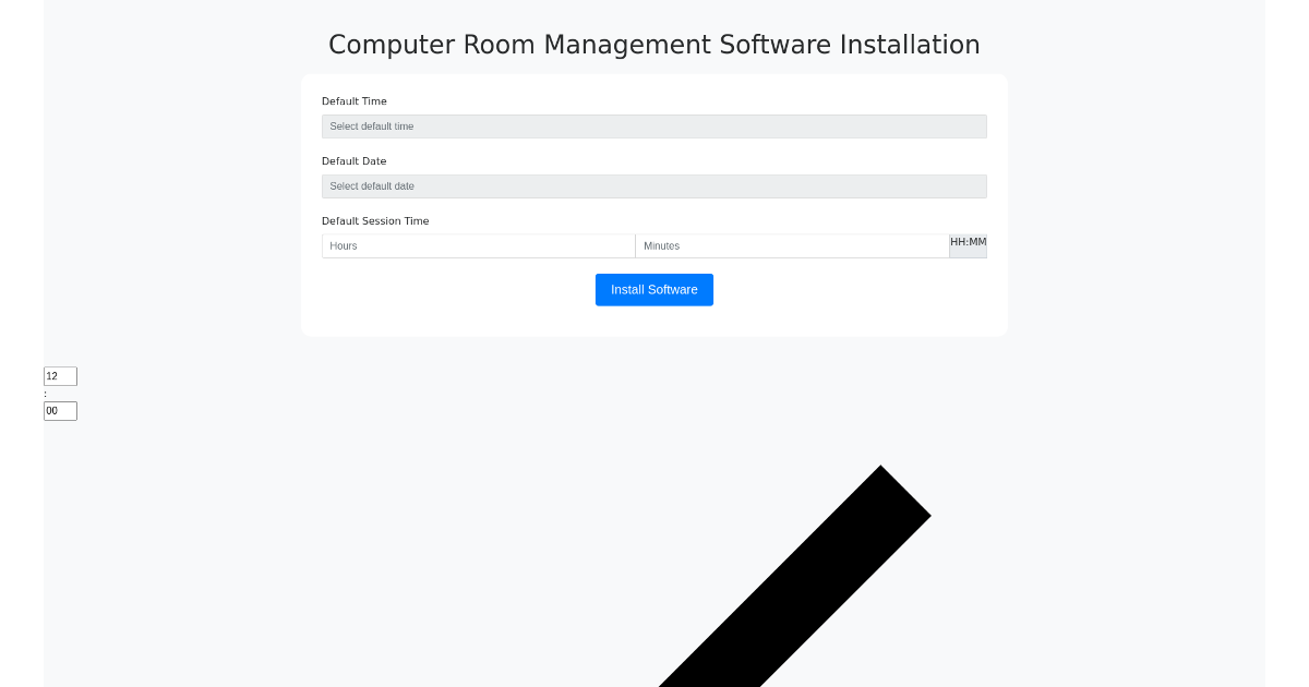Installation Interface - Free Html, Bootstrap Component
