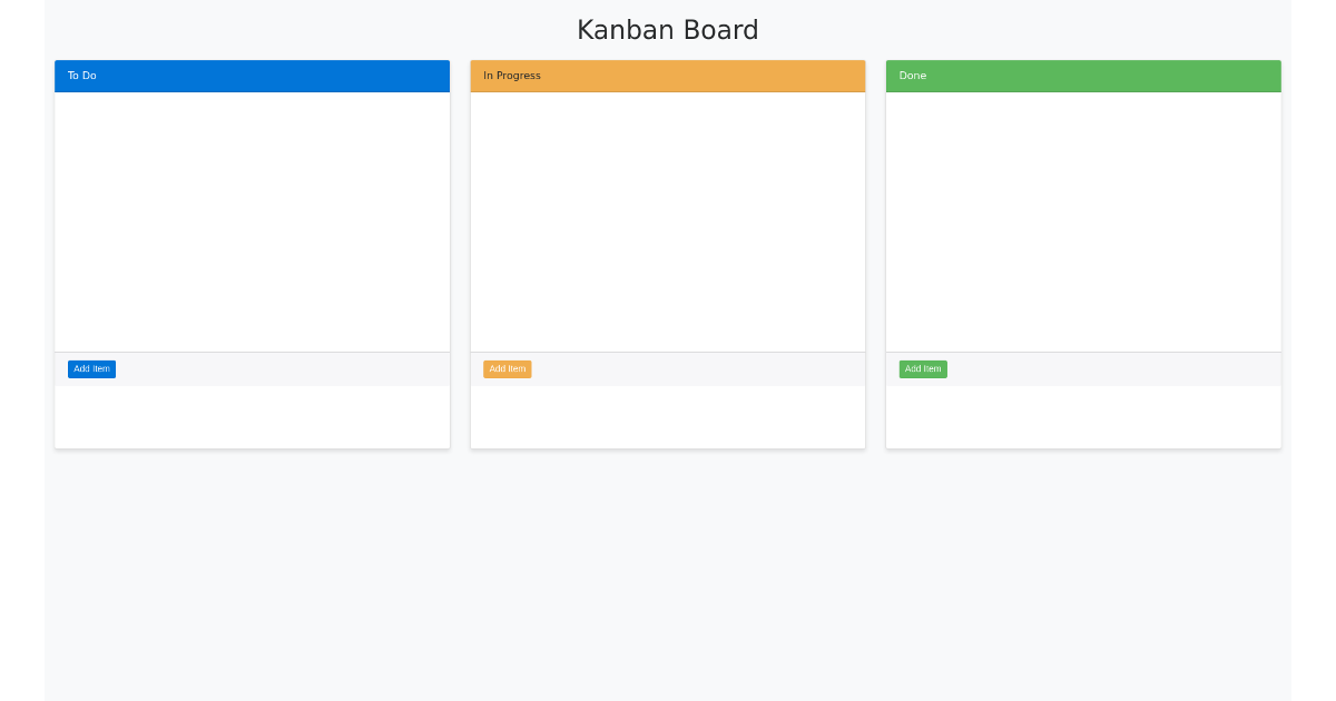 Bootstrap Kanban List with Drag and Drop - Easy HTML Solution