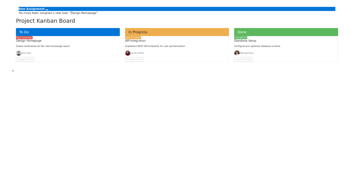 Kanban Board System - Free Html, Bootstrap Component