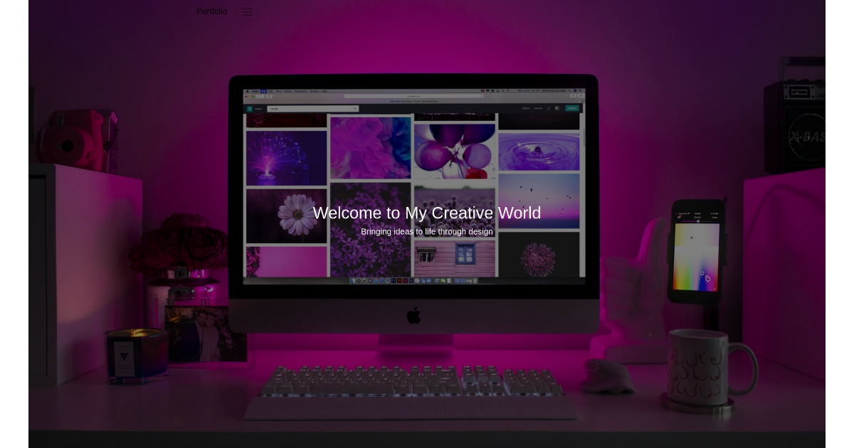 Portfolio Landing Page - Free Html, Bootstrap Component