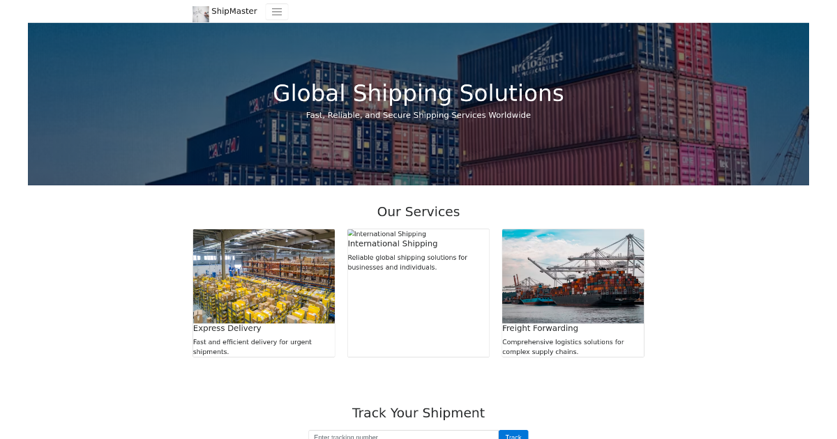 Shipping Company Website - Free Html, Bootstrap Component