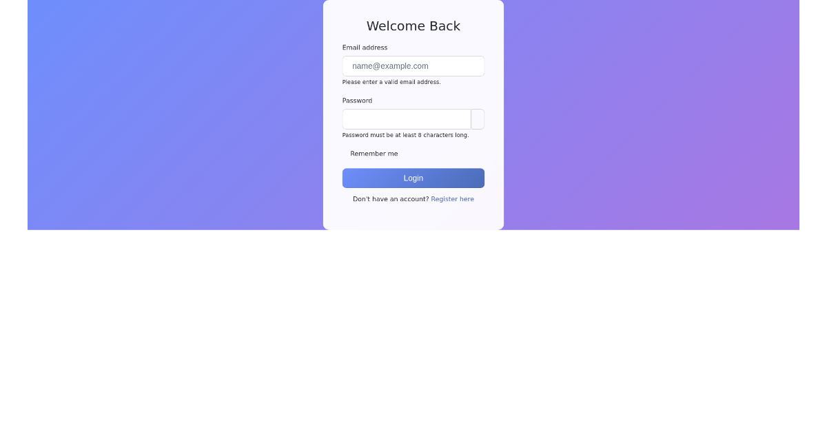Modern Login Form - Free Html, Bootstrap Component