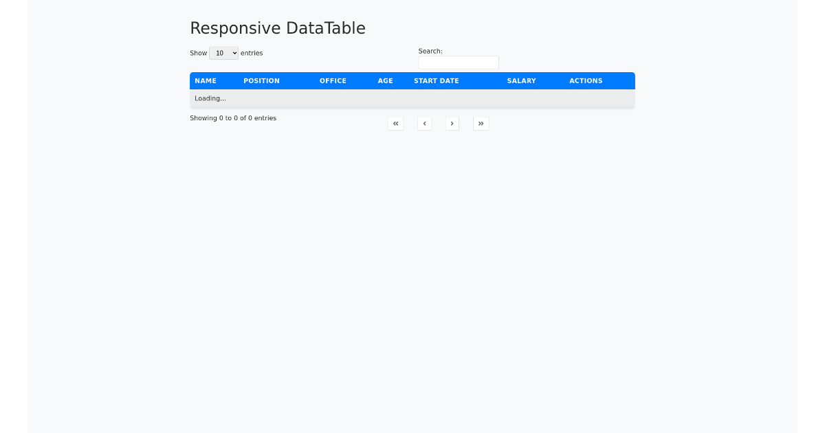 Responsive Data Table Component - Free Html, Bootstrap Component
