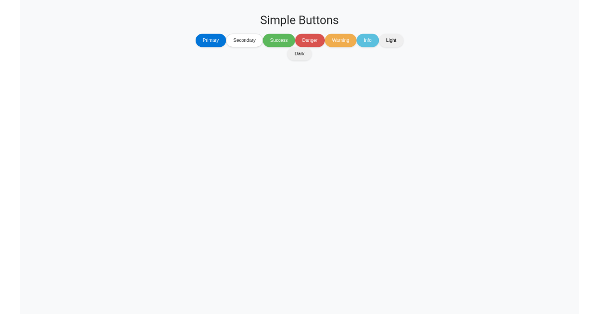 Bootstrap Simple Buttons - Easy Integration