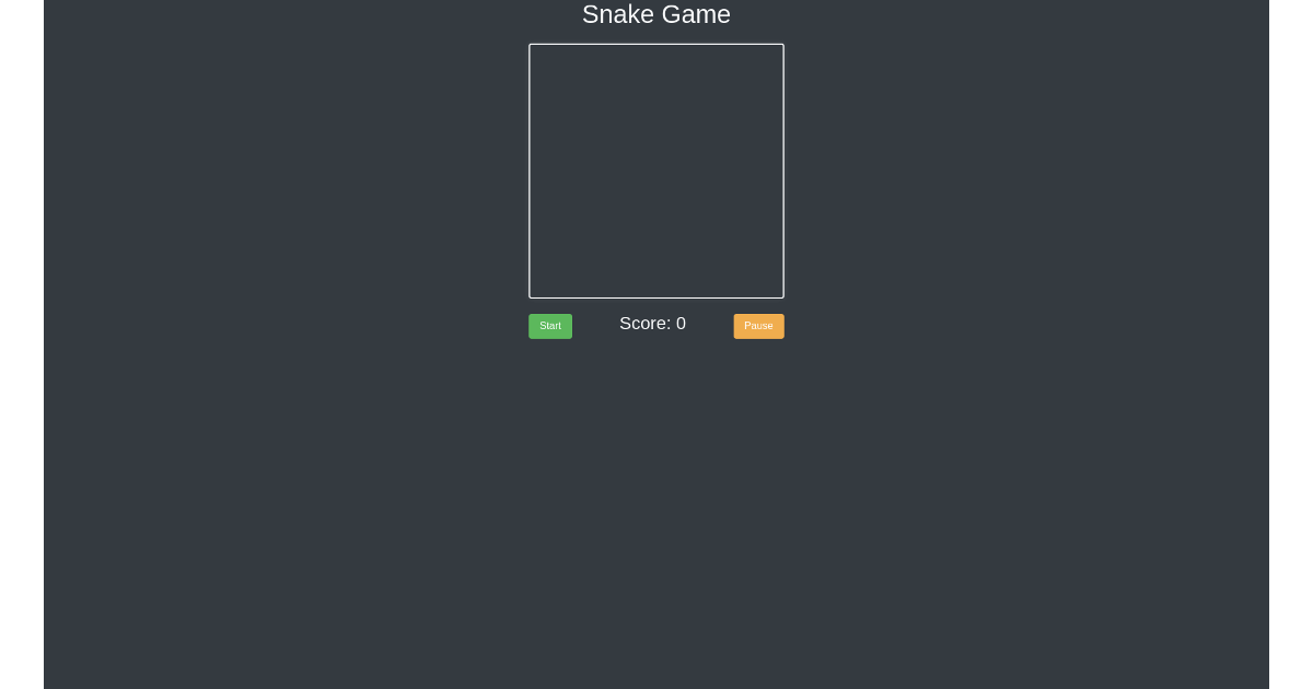 Build a Classic Snake Game using Bootstrap and HTML