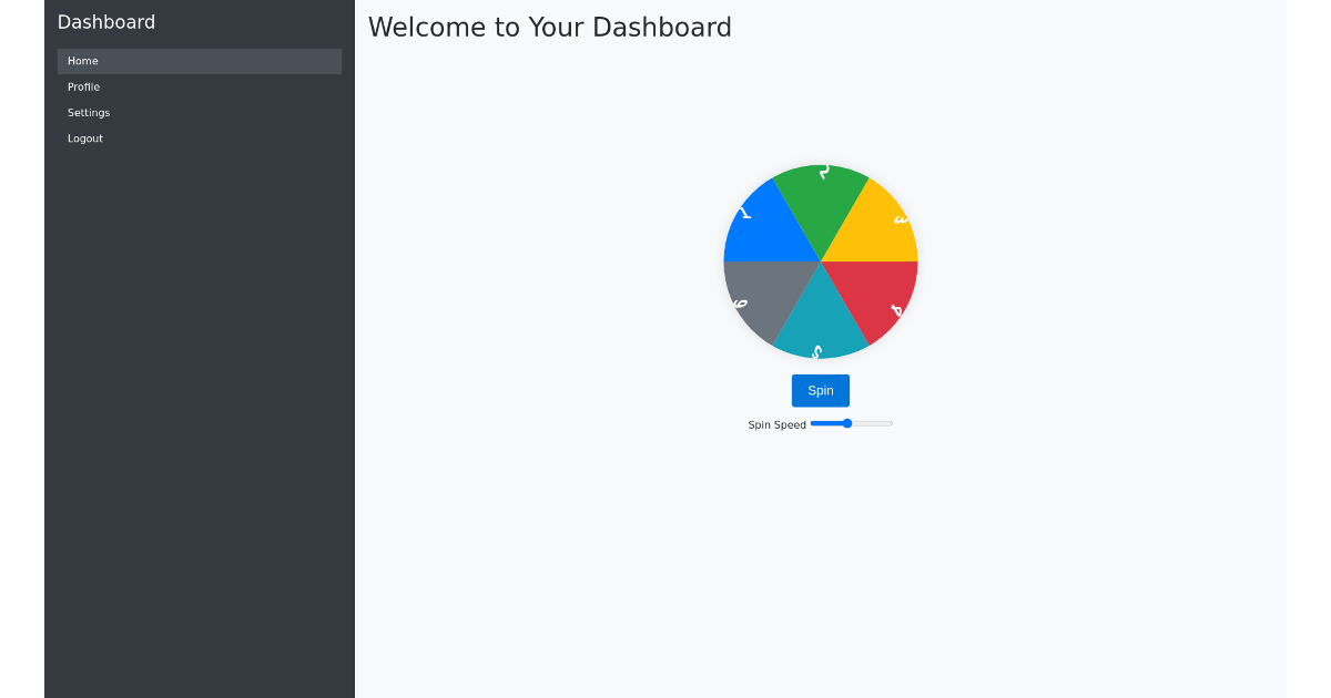 Interactive Dashboard Spinner - Free Html, Bootstrap Component