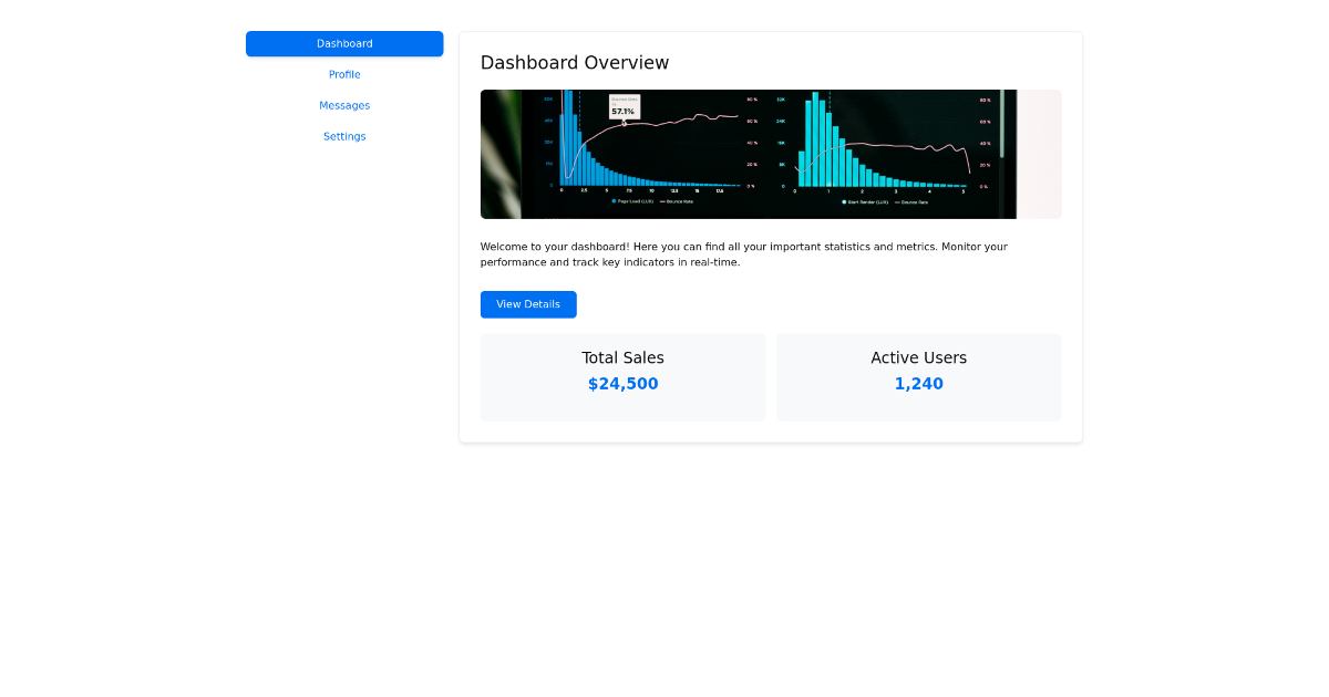 Vertical Tabs Navigation - Free Html, Bootstrap Component