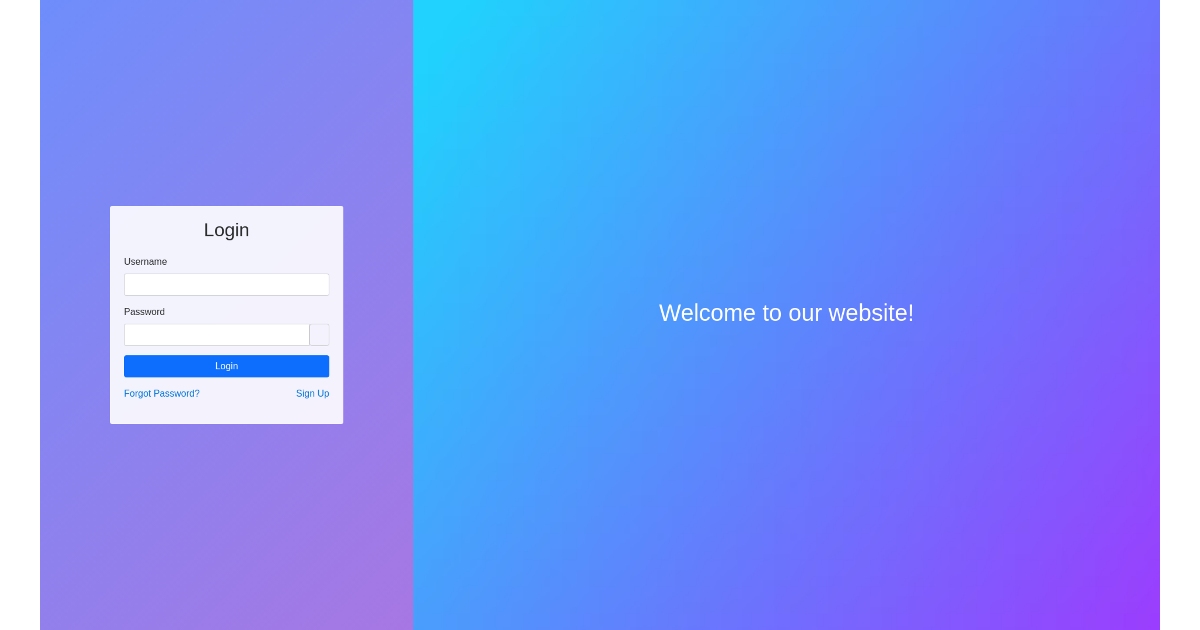 Divided Login Page - Free Html, Bootstrap Component