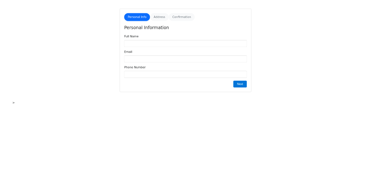 Modern Progress Stepper Free Html Bootstrap Component