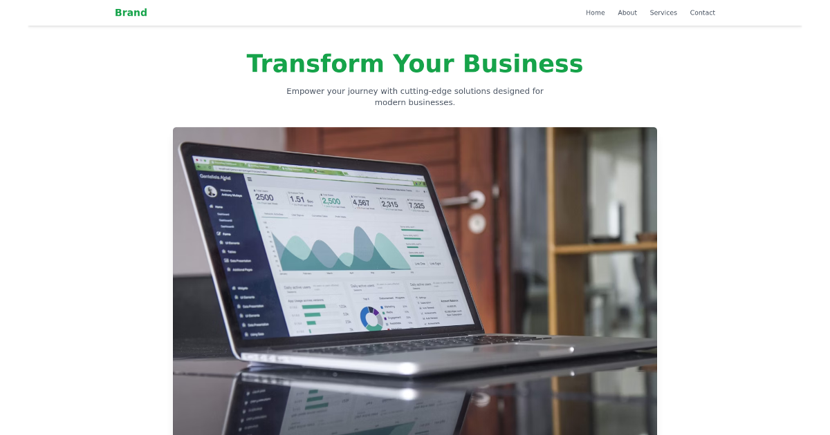 Landing Page - Free React, Tailwind Component