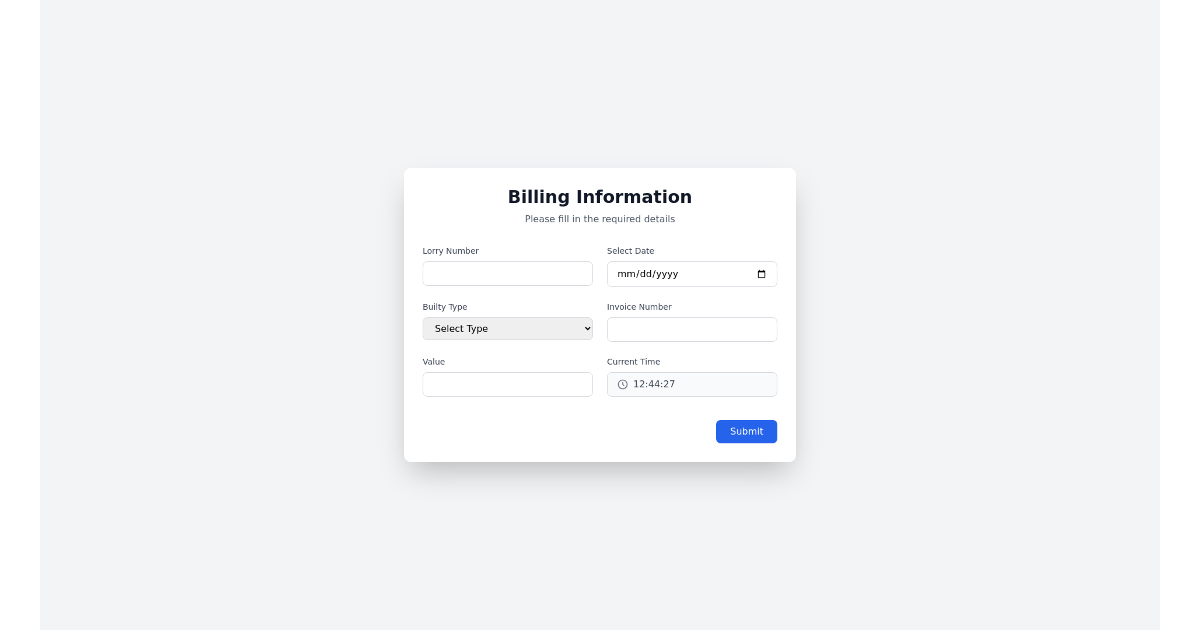 Billing Form - Free React, Tailwind Component