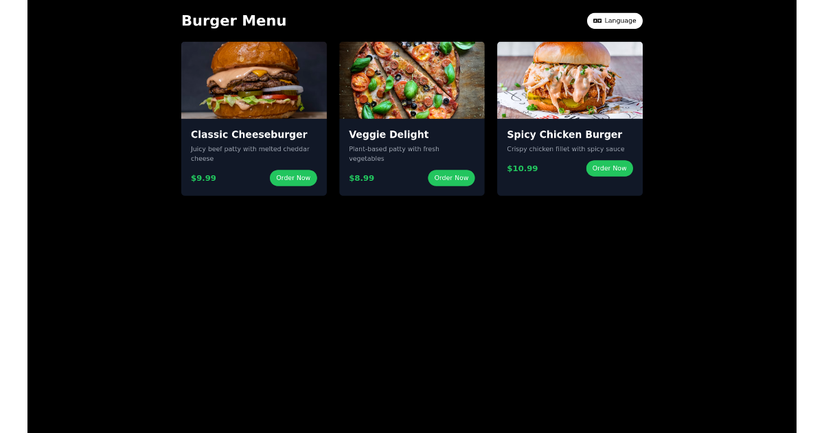 Languages - Free React, Tailwind Component