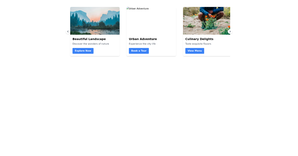 Create an Interactive Card Carousel with Tailwind CSS and React