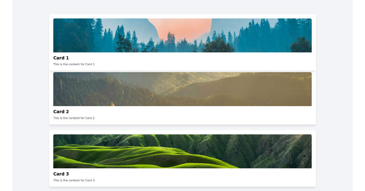 Card Animation - Free React, Tailwind Component