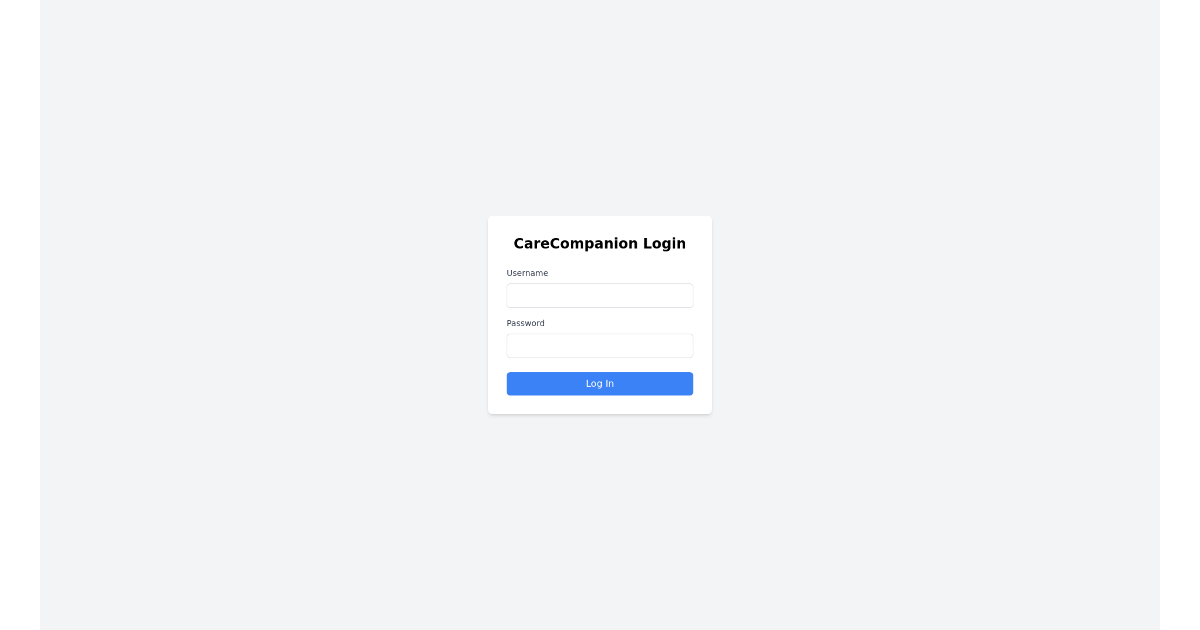 Care Companion - Free React, Tailwind Component