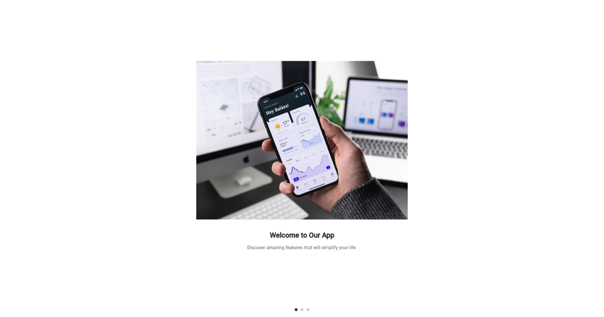 Onboarding Carousel - Free Angular, Css Component