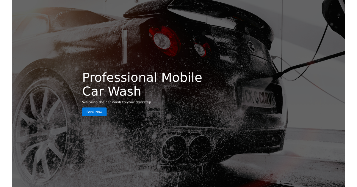 Car Wash Landing Page - Free Html, Bootstrap Component