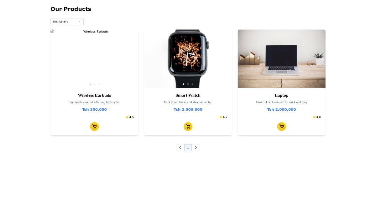 Product List - Free React, Tailwind Component