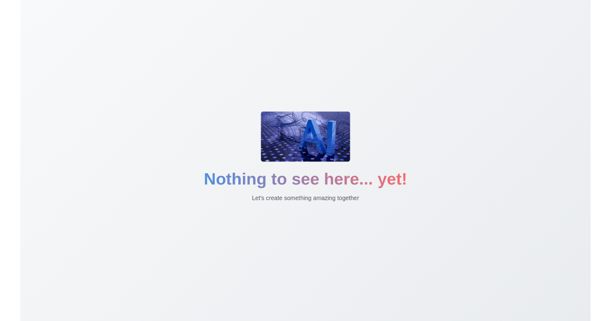 Empty State Page - Free Html, Bootstrap Component