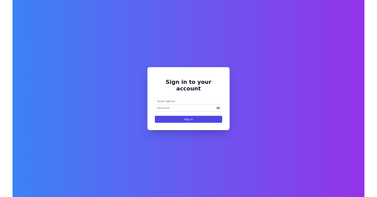 Login Page - Free React, Tailwind Component