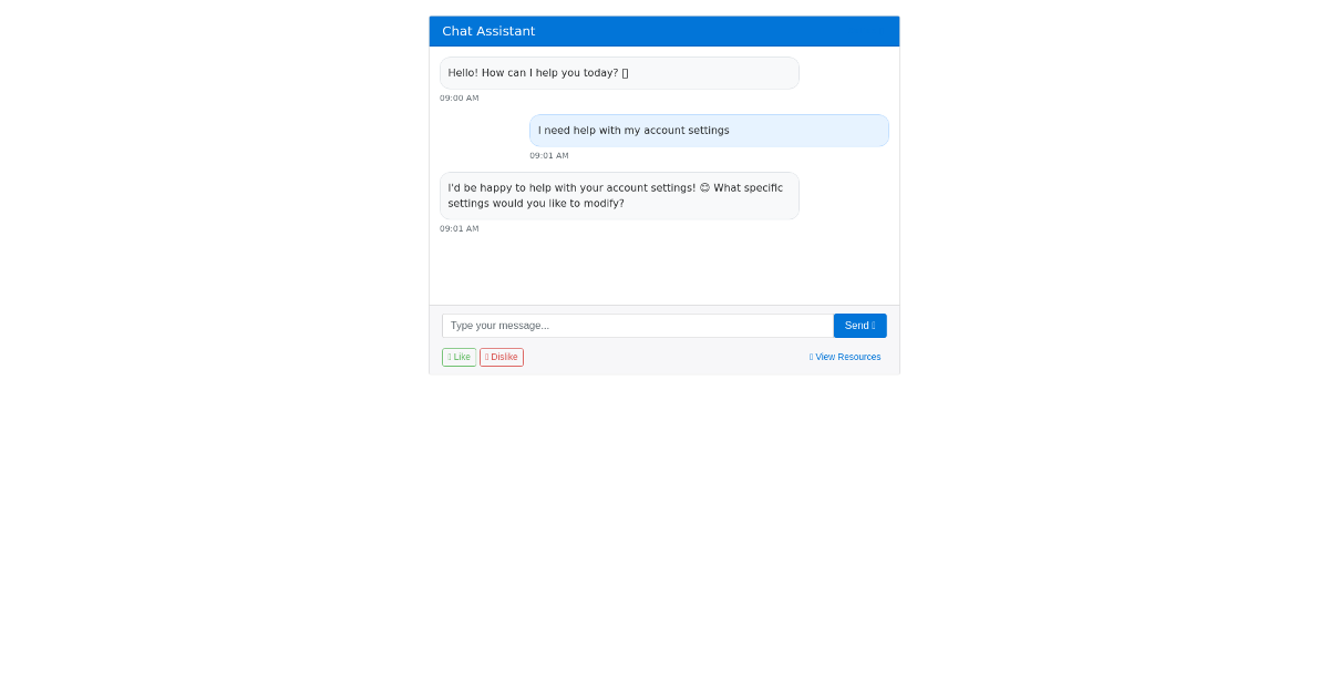 Interactive Chatbot Interface - Free Html, Bootstrap Component