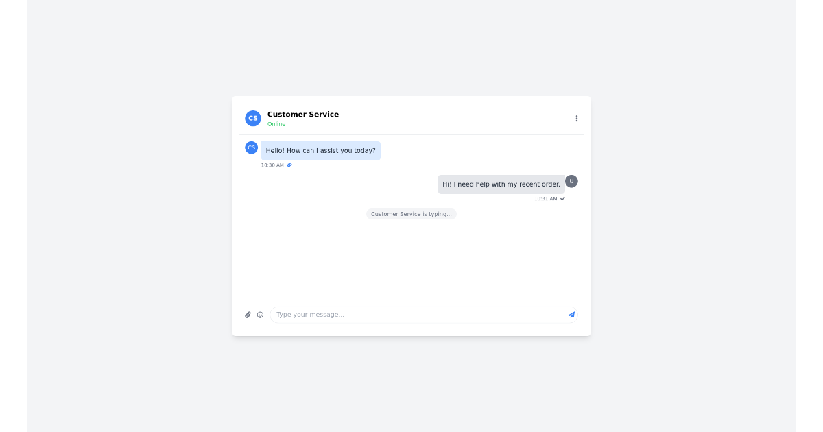 Modern Chat Interface - Free Html, Tailwind Component