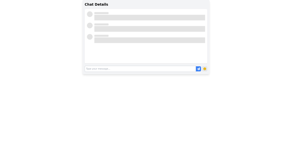 Chat Details - Free React, Tailwind Component