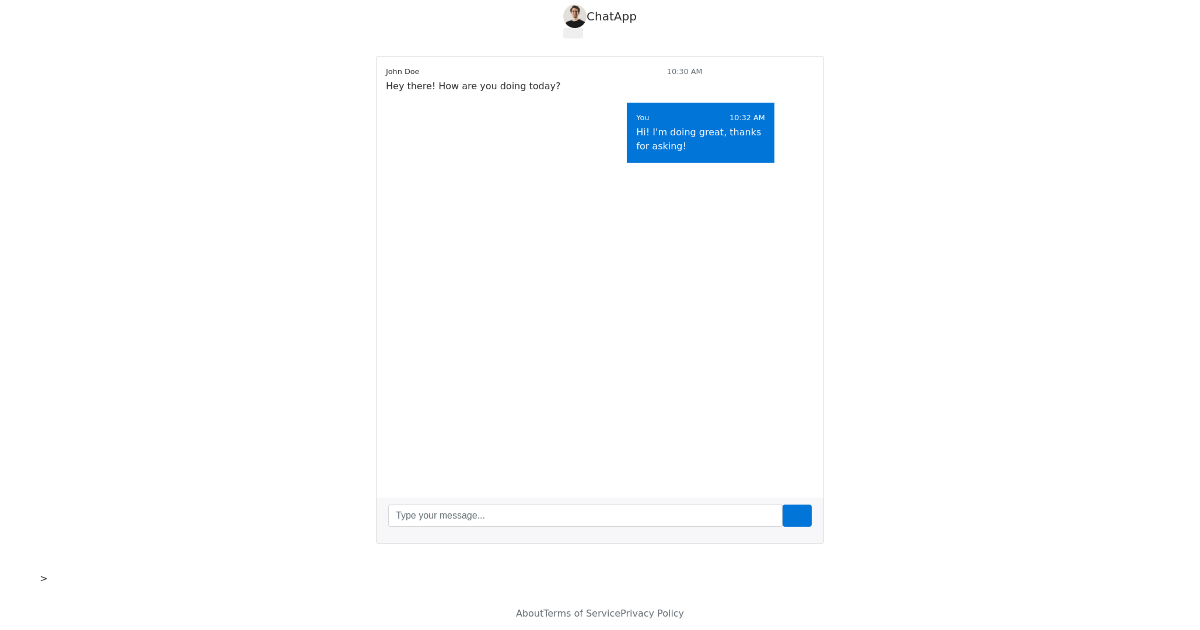 Modern Chat Interface - Free Html, Bootstrap Component