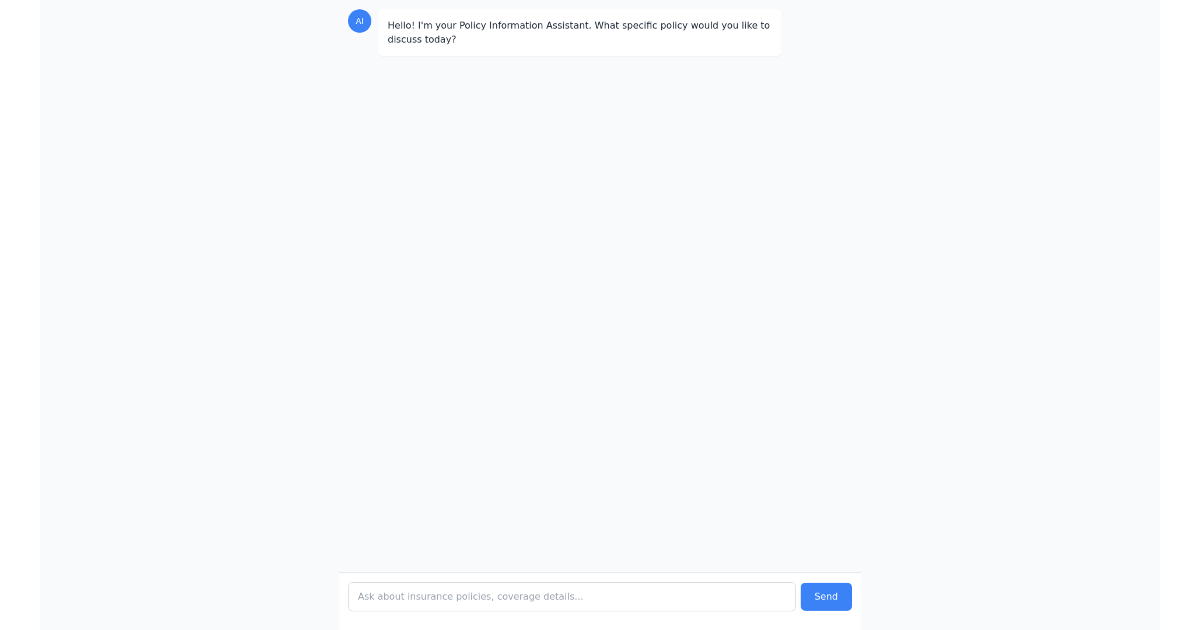 Policy Chat Interface - Free Html, Tailwind Component