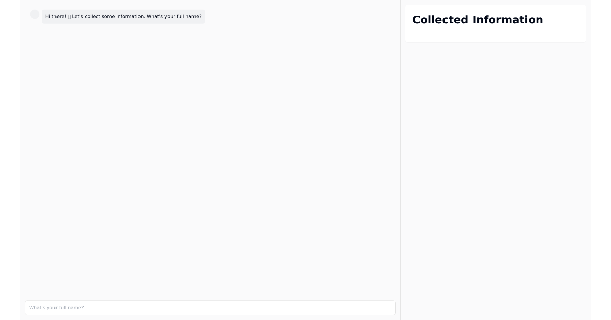 Conversational Interface - Free React, Tailwind Component