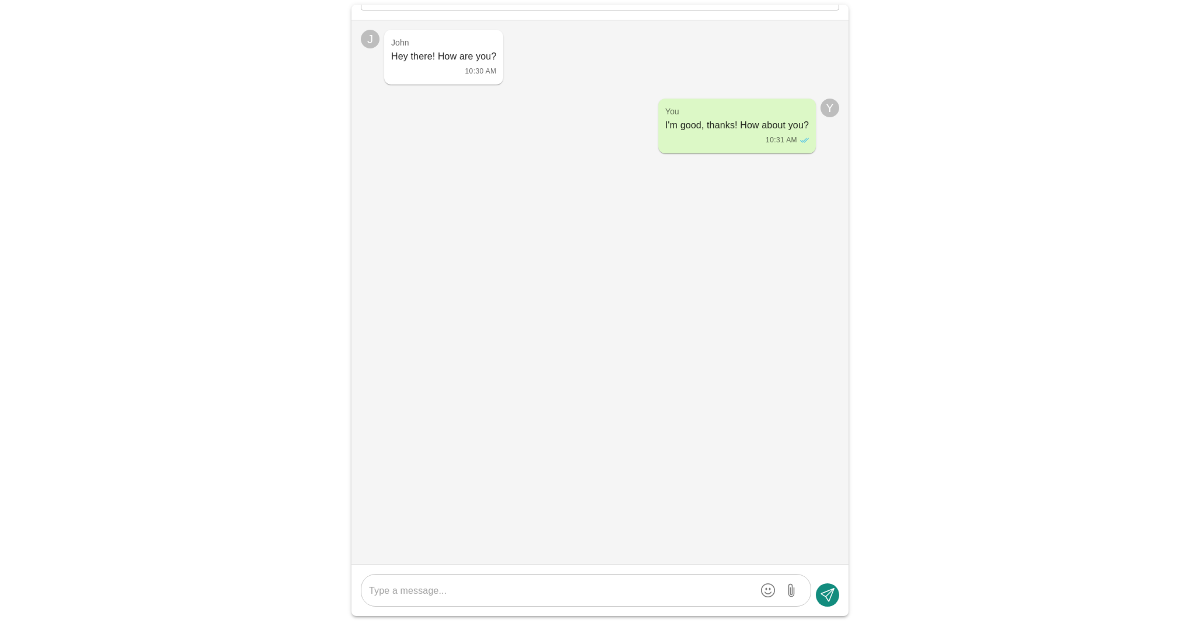 React Chat Screen Ui Components Mui Library