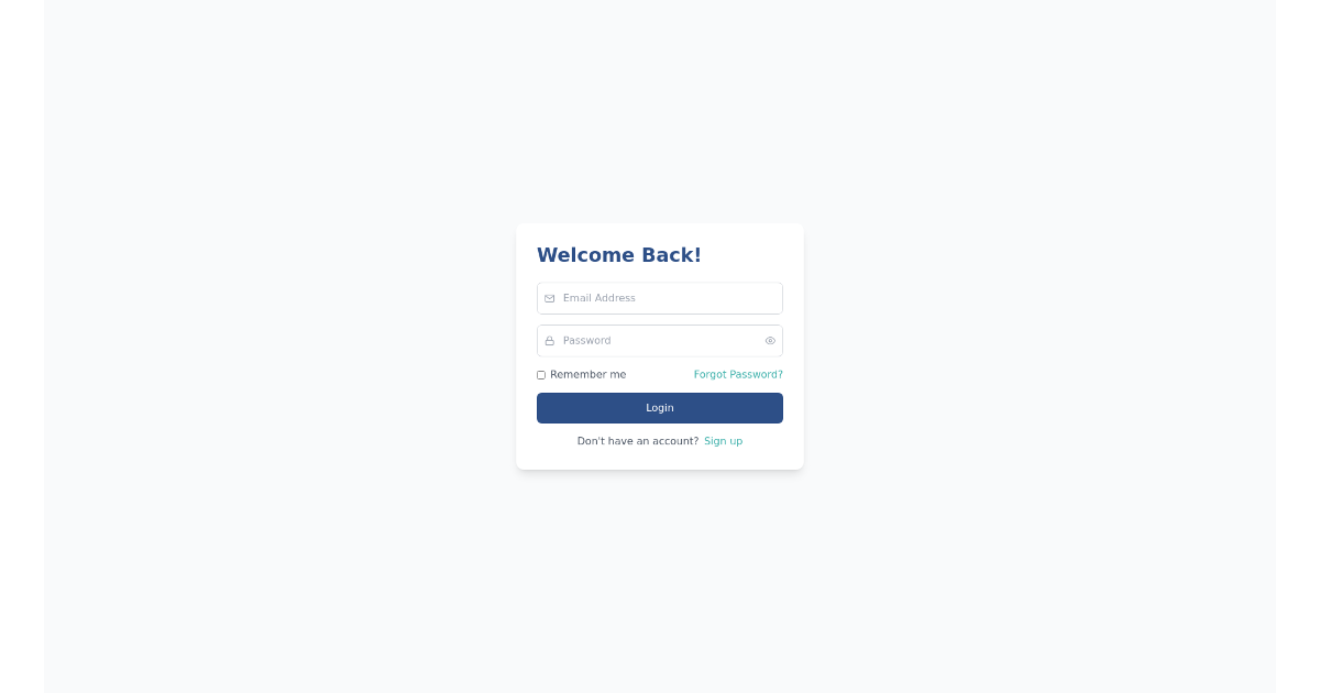 Responsive React Authentication Components with Tailwind CSS for ChatVerse