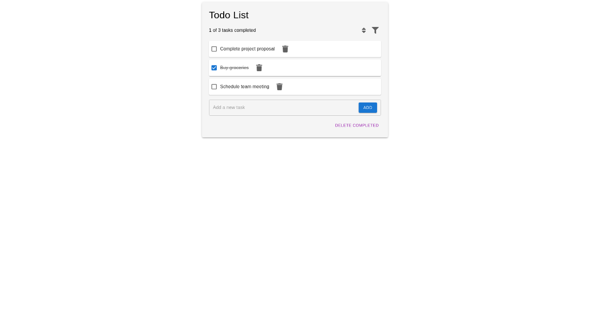 Todo List Wrapper - Free React, Mui Component