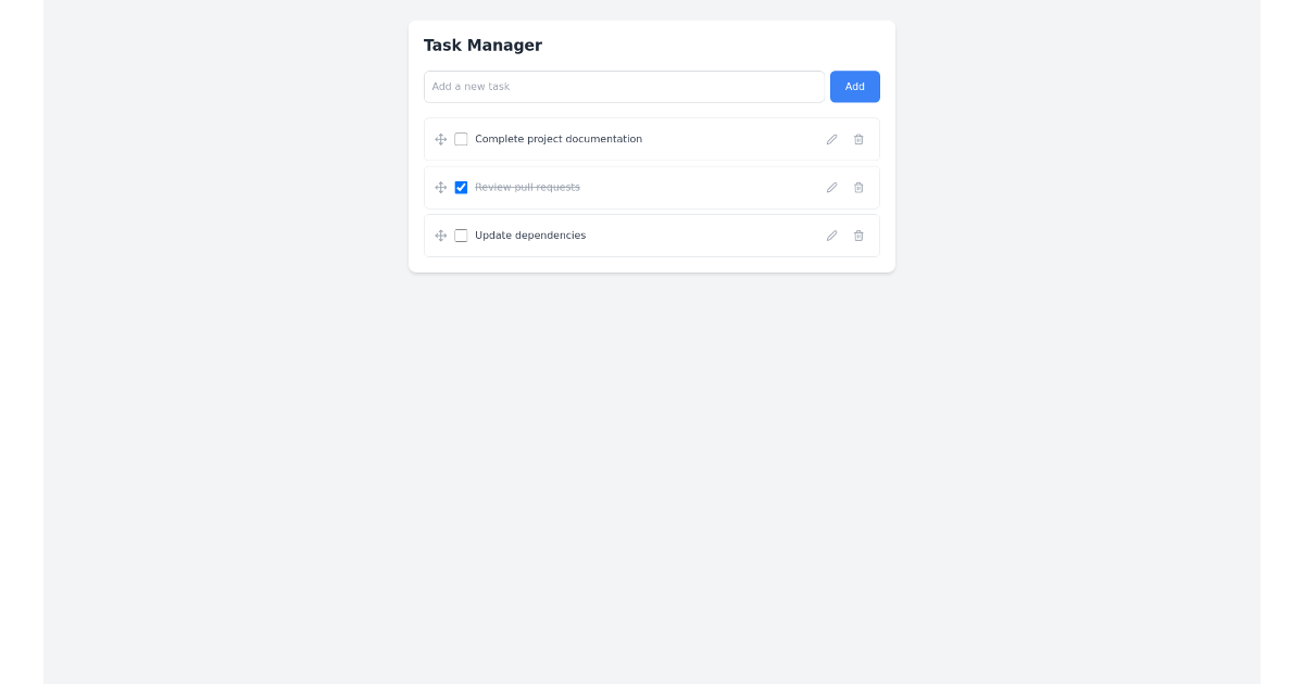 React Checkbox List Component with Drag-and-Drop | Tailwind UI