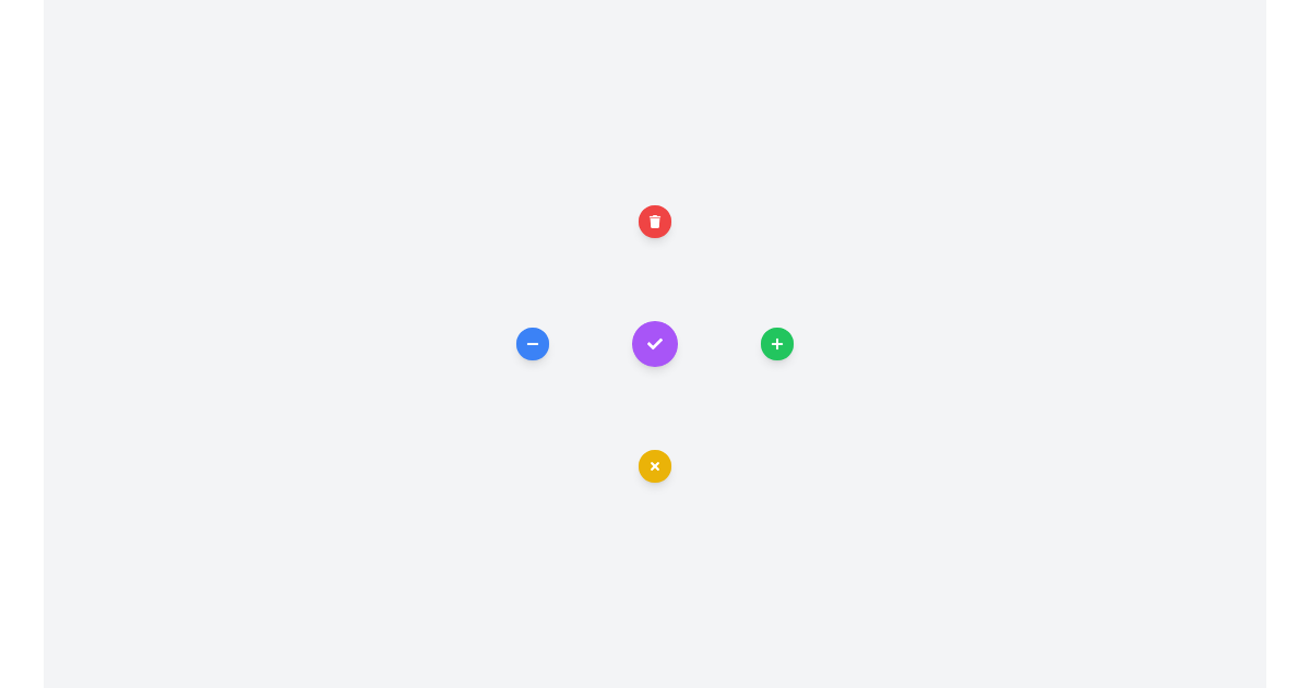 Circular Button Layout - Free React, Tailwind Component