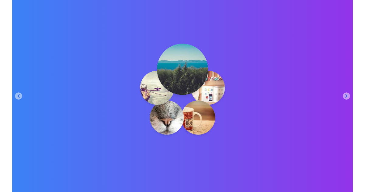 Circular Wheel Cards - Free React, Tailwind Component