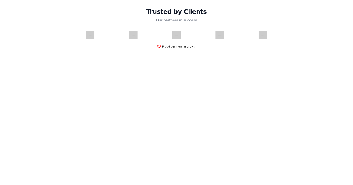 Client Logos Grid - Free React, Tailwind Component