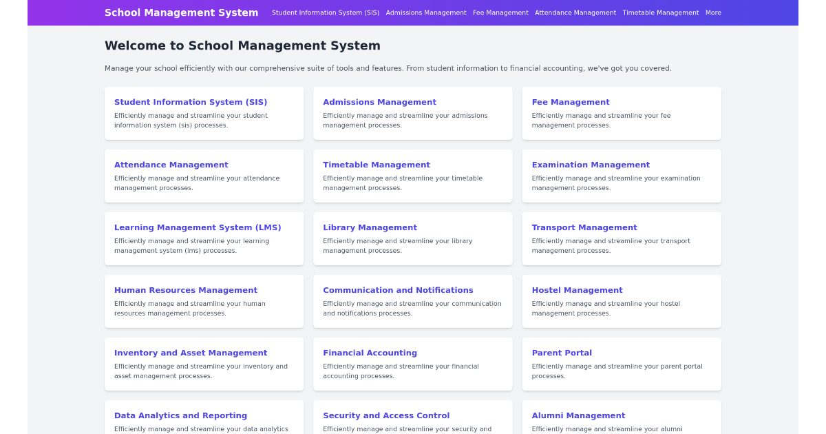 Menu Items - Free React, Tailwind Component