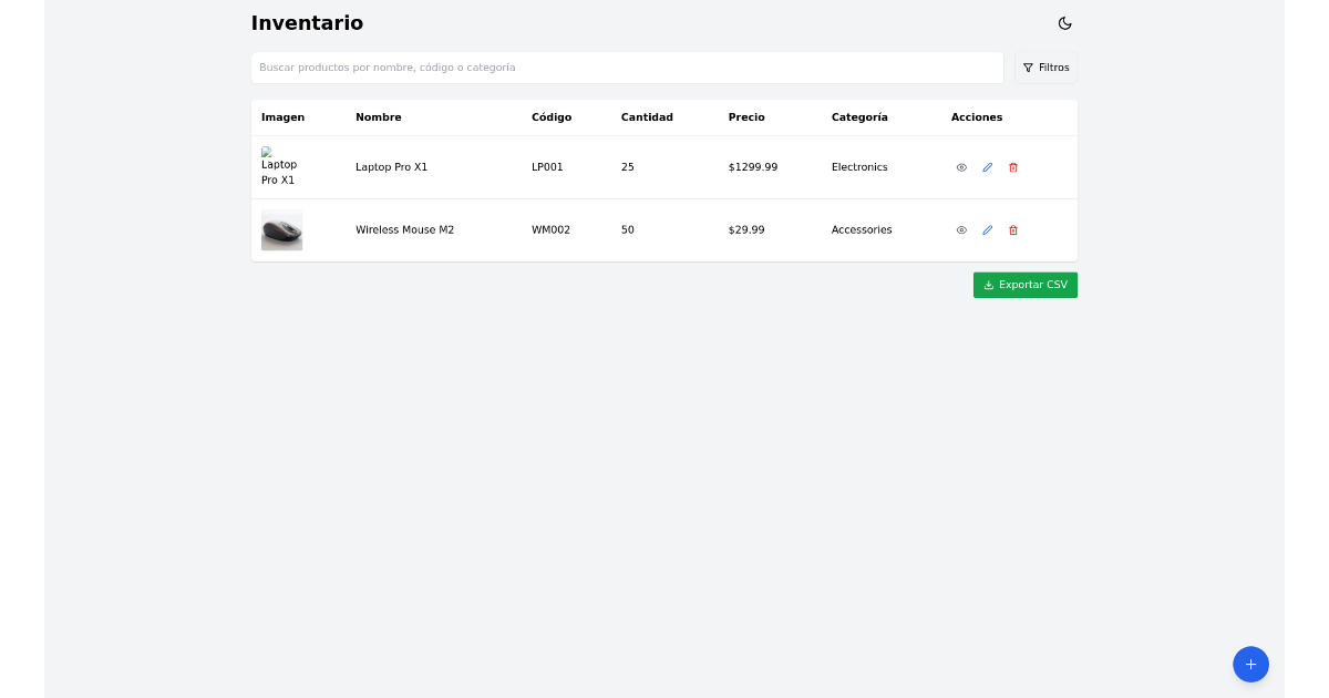 Inventory Management - Free React, Tailwind Component