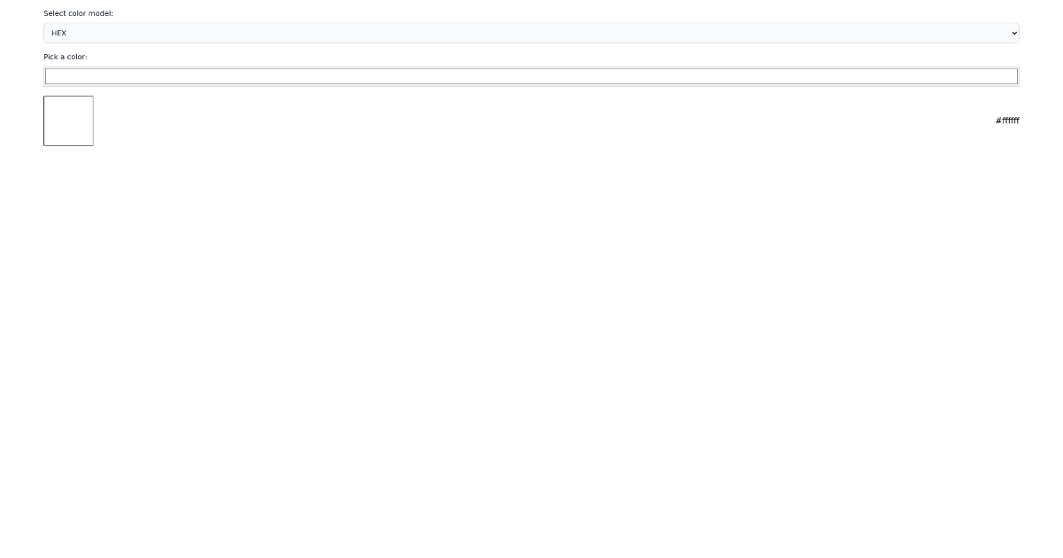 React Color Picker - Easy to Use Color Selection Component