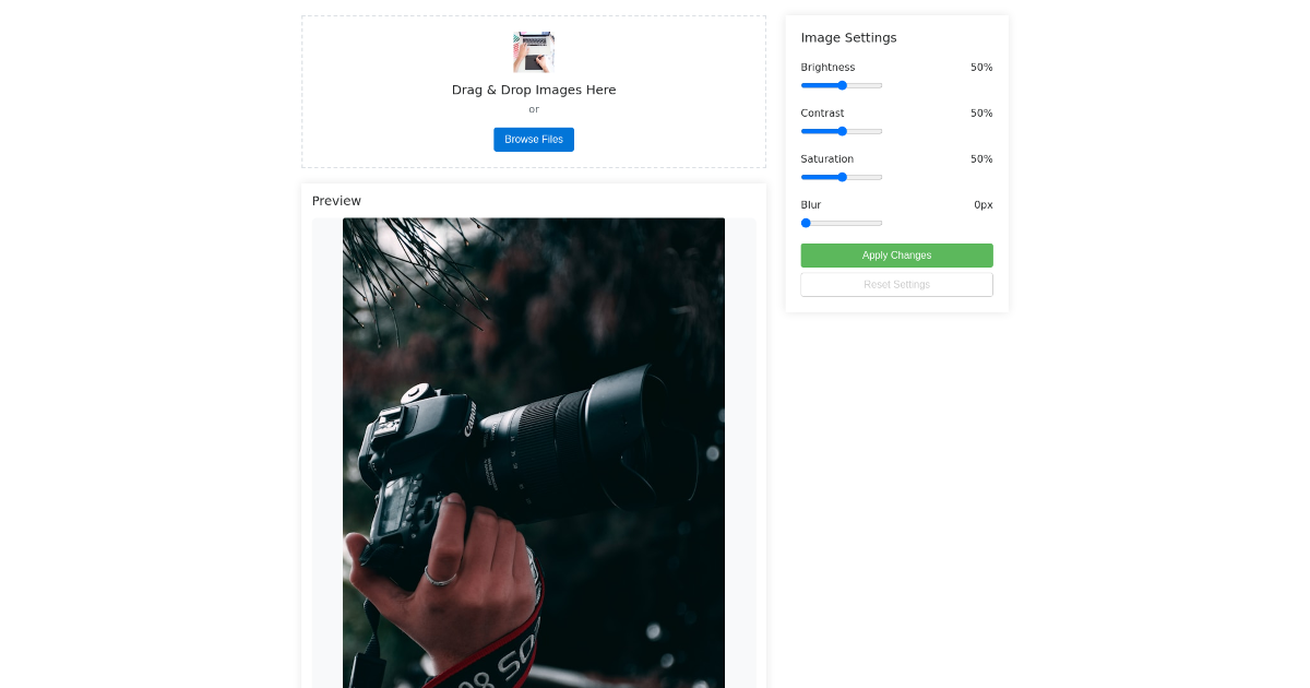 Advanced Image Editor - Free Html, Bootstrap Component