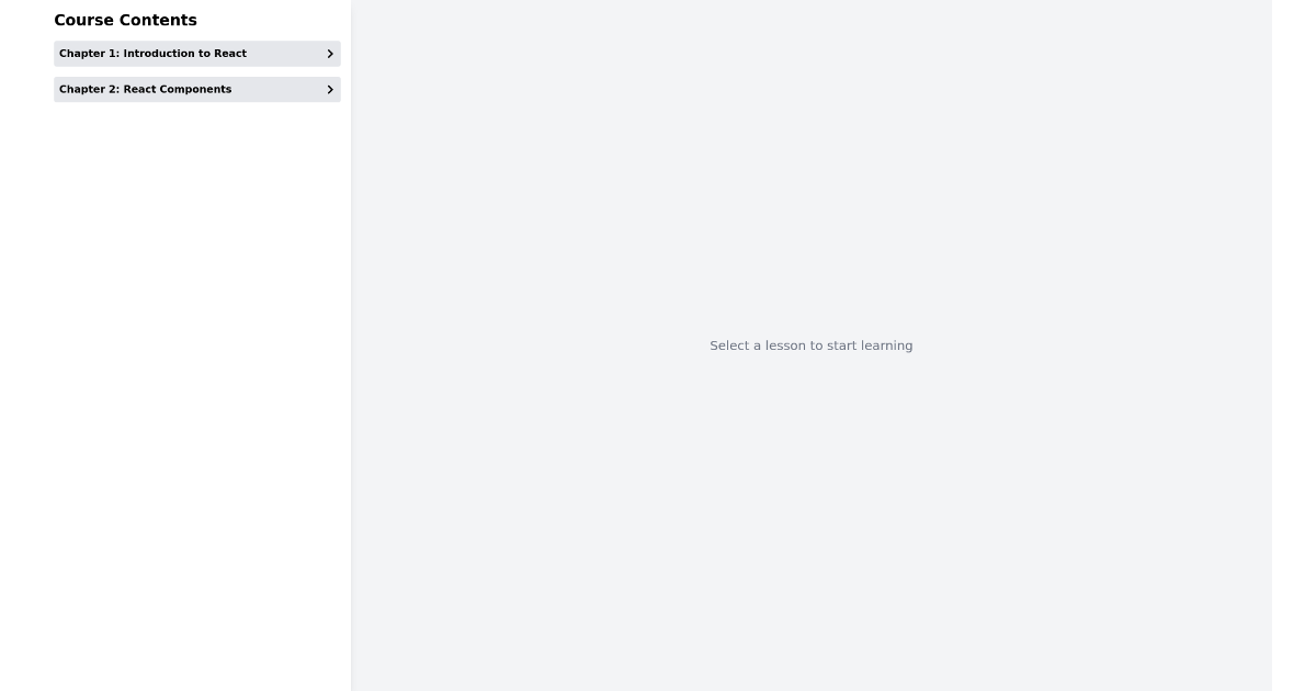 Course Dashboard - Free React, Tailwind Component