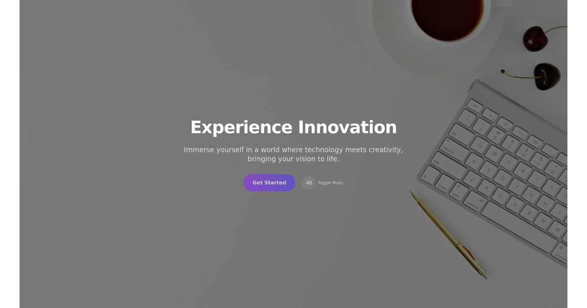 Immersive Hero Section - Free Html, Tailwind Component