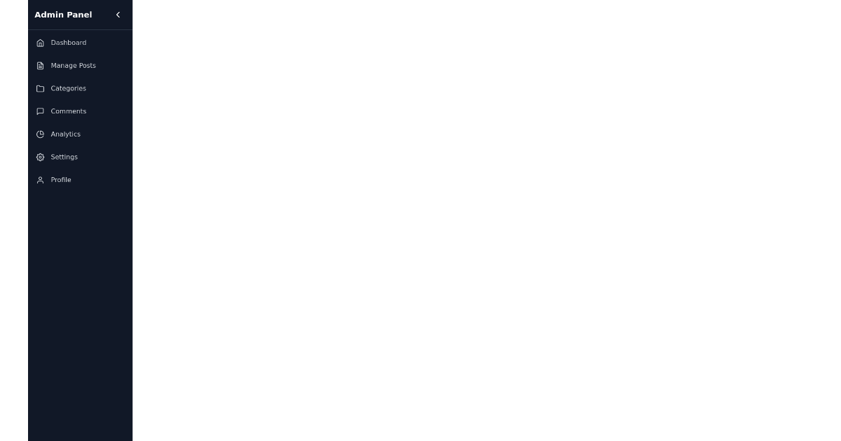 React And Tailwind Css Build A Responsive Collapsible Sidebar For Admin