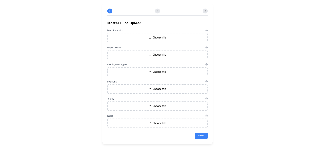 Admin Onboarding Form - Free React, Tailwind Component