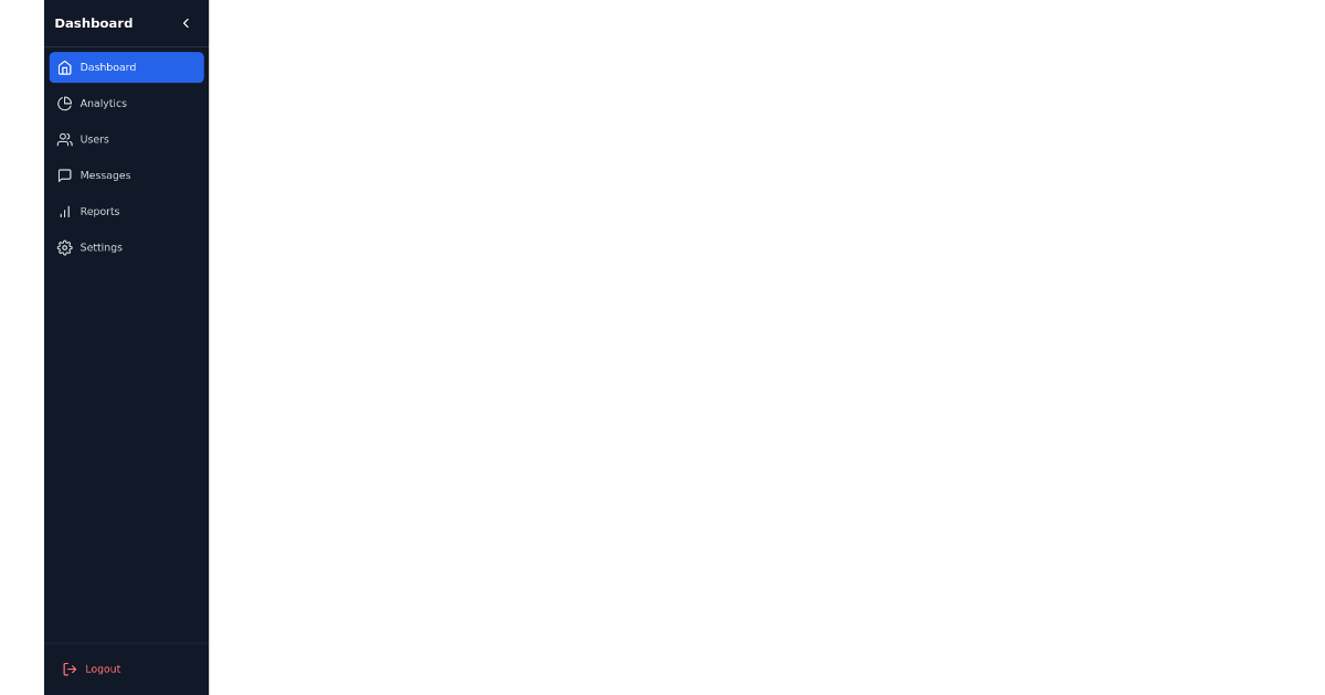 Dashboard Sidebar - Free React, Tailwind Component