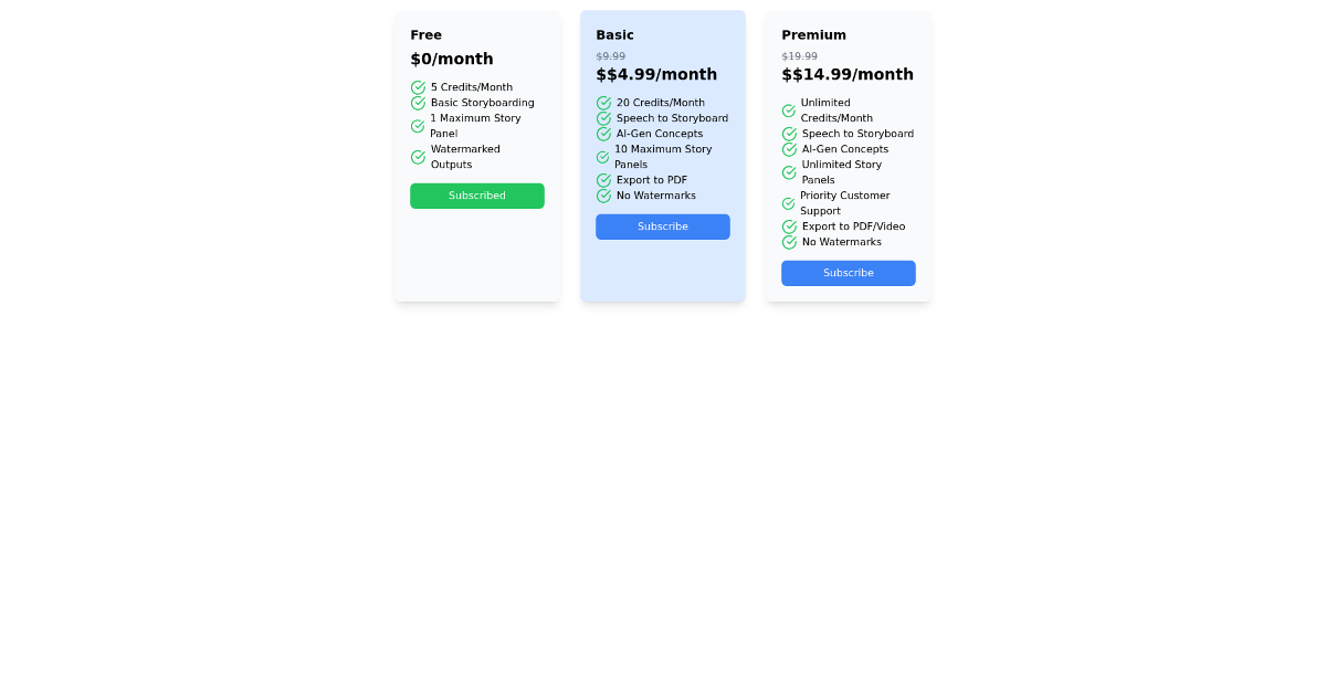 Plan Comparison Table - Free React, Tailwind Component