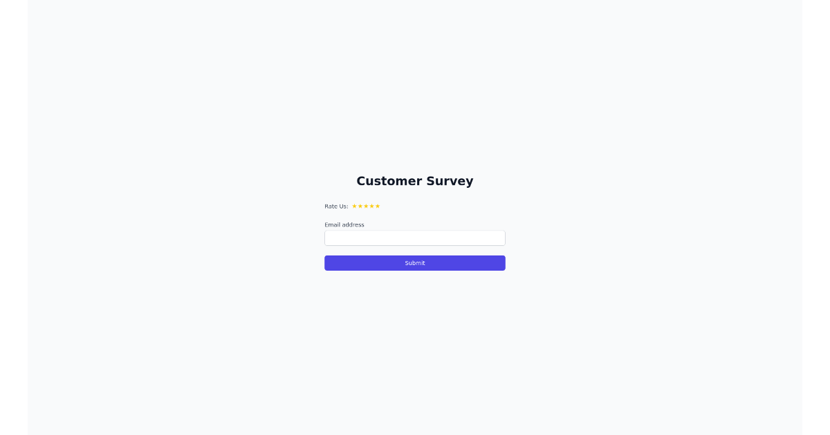 Survey Form - Free React, Tailwind Component