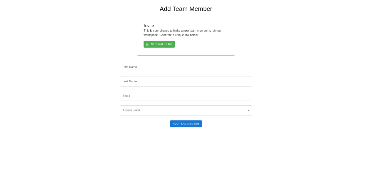 Invite Team Member Card - Free React, Mui Component